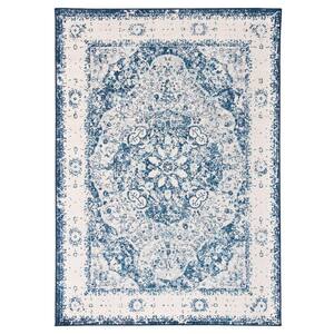 World Rug Gallery Traditional Distressed Medallion Area Rug 7'10" x 10 ...