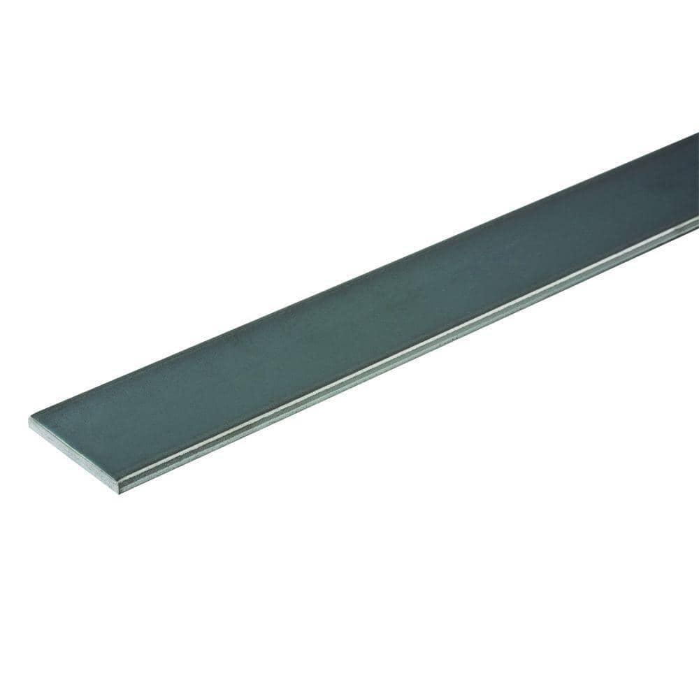 Everbilt 3 in. x 3 ft. - 3/16 in. Thick Plain Steel Flat Bar 0737 - The ...