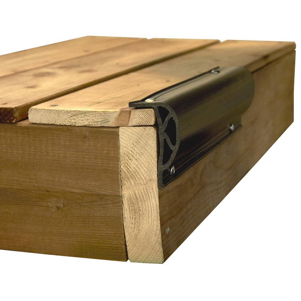 Dock Edge Heavy Slant"p" Profile, Black DE1213F - The Home Depot