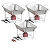 ALPHA Living 2.5 Qt. Half Size Pans Disposable Aluminum Chafing Dishes ...