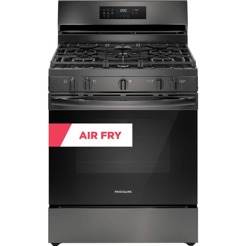 Frigidaire 30 in 5.1 cu. ft. 5 Burner Freestanding Self-Cleaning Gas ...