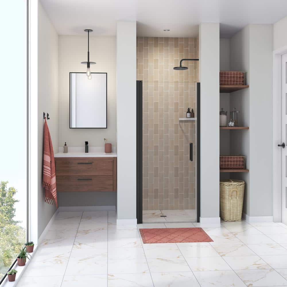 MAAX Manhattan 29 in. to 31 in. W x 68 in. H Pivot Frameless Shower ...