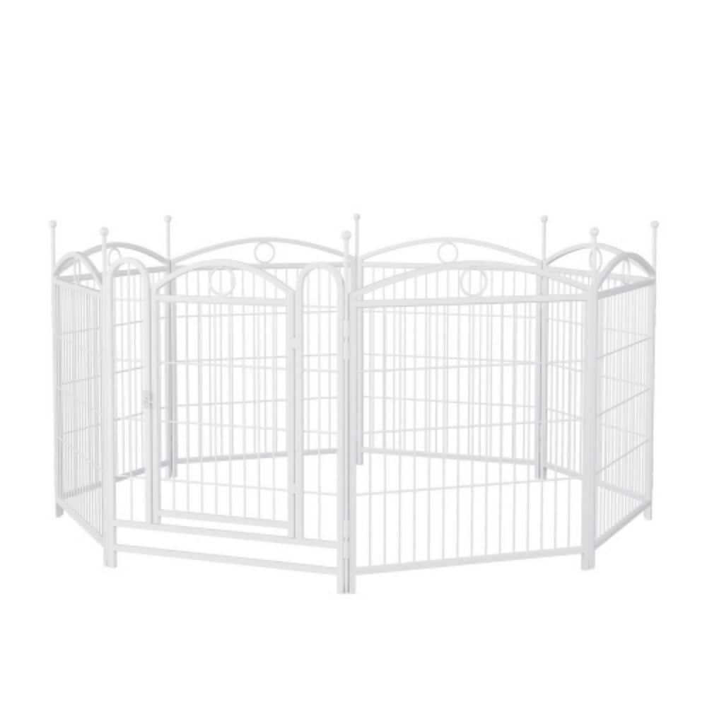 Dog Playpen Indoor 32 Inch 8 Panels Metal Dog Fence Pet Dog Fence ...