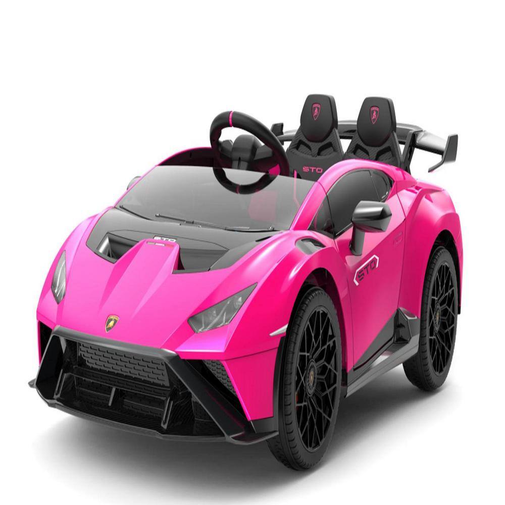 TOBBI 24-Volt Licensed Lamborghini Kids Ride On Car With Remote Control ...
