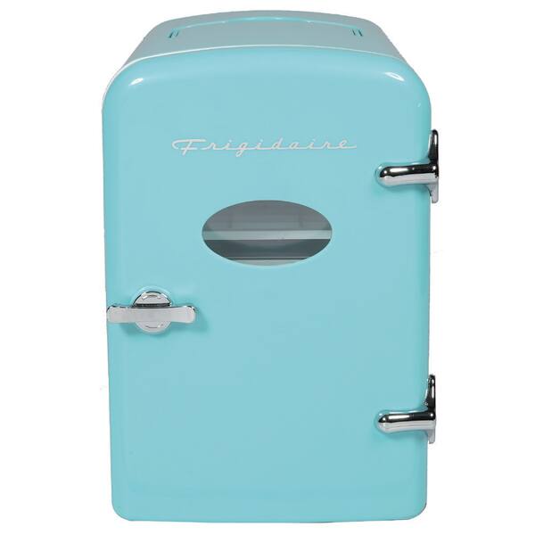 Frigidaire 12 in. 1 cu. ft. 9-Can Retro Mini Refrigerator in Blue ...