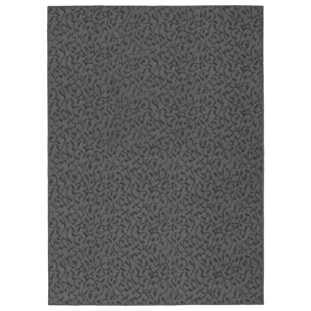 Garland Rug Ivy Cinder Gray 3 ft. x 5 ft. Casual Tuffted Solid Color ...
