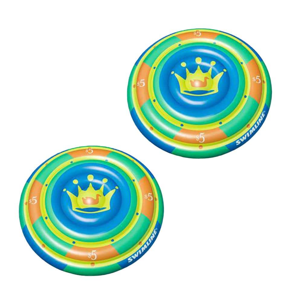 Swimline 60 in. Highroller Island Inflatable 2 Rider Swimming Pool ...