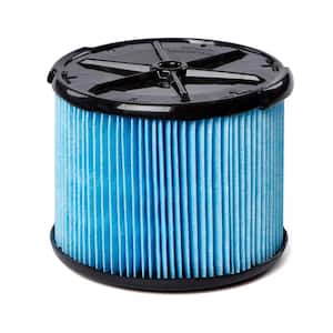 RIDGID Genuine HEPA Material Pleated Shop Vacuum Filter Replacement for ...