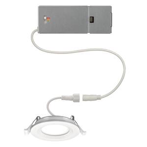 ETI LIGHTING 3 in. Canless Integrated LED Recessed Light Trim with ...