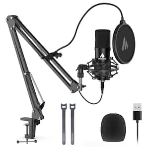 Lukyamzn Dynamic Microphone Kit with Software, Mute, Gain Knob, Volume ...