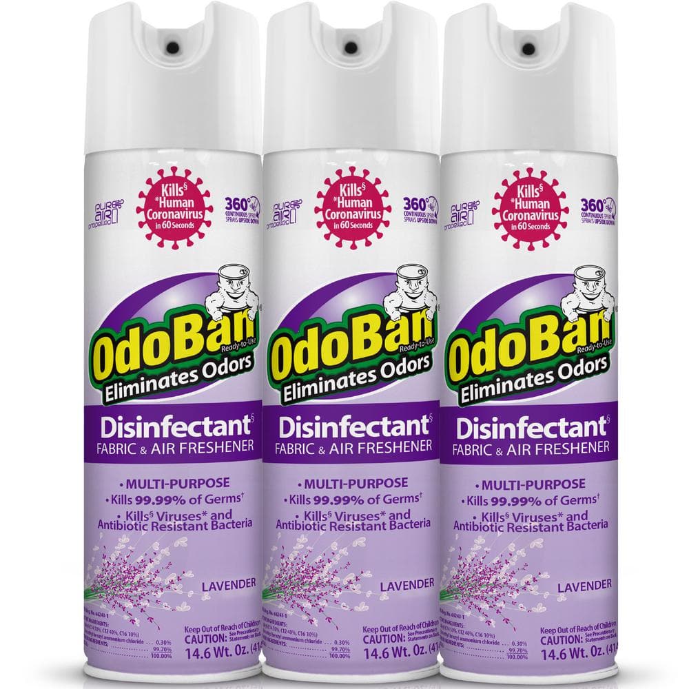 OdoBan 14.6 oz. Lavender Multi-Purpose Disinfectant Spray, Odor ...