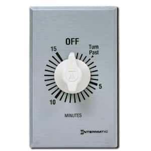 Intermatic 20 Amp 15-Minute Spring Wound In-Wall Timer - Silver SW15MK ...