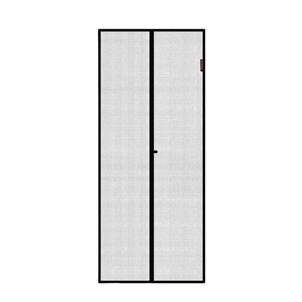 Angel Sar 38 in. x 83 in. Gray Fiberglass Magnetic Screen Door Mesh for ...
