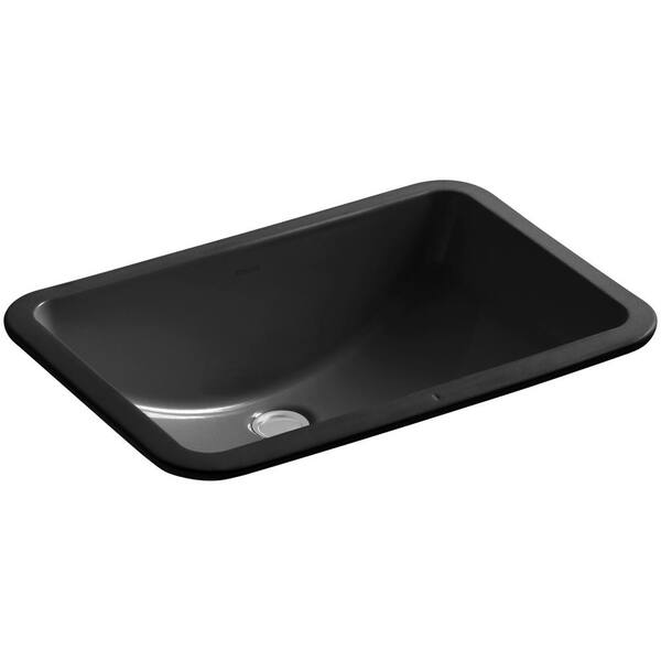 KOHLER Ladena 20-7/8 in. Undermount Bathroom Sink with Glazed Underside ...