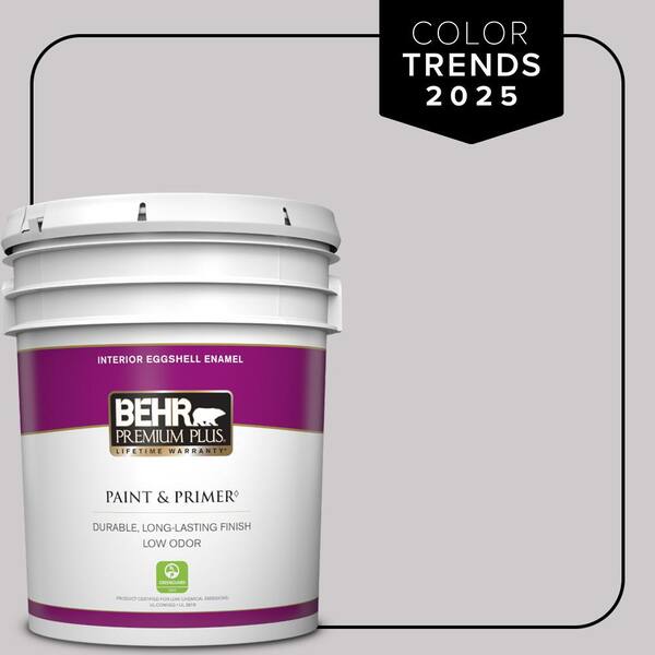 BEHR PREMIUM PLUS 5 gal. #MQ3-28 Rock Crystal Eggshell Enamel Low Odor ...