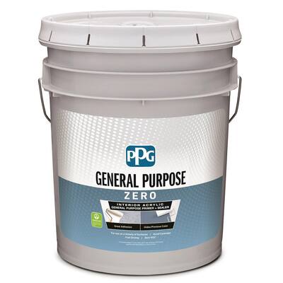 Glidden Diamond 5 Gal. Pure White Base 1 Flat Interior Paint with ...