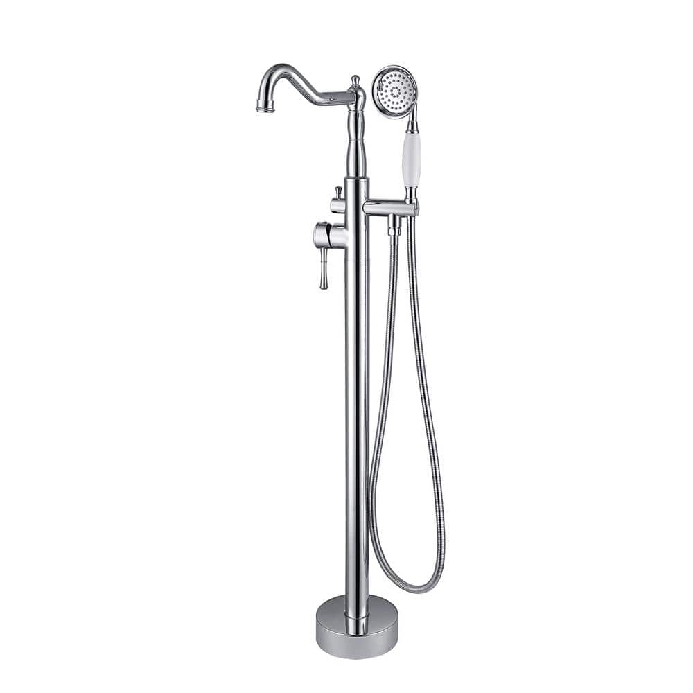 Maincraft Classical Single-Handle Freestanding Tub Faucet with Hand ...