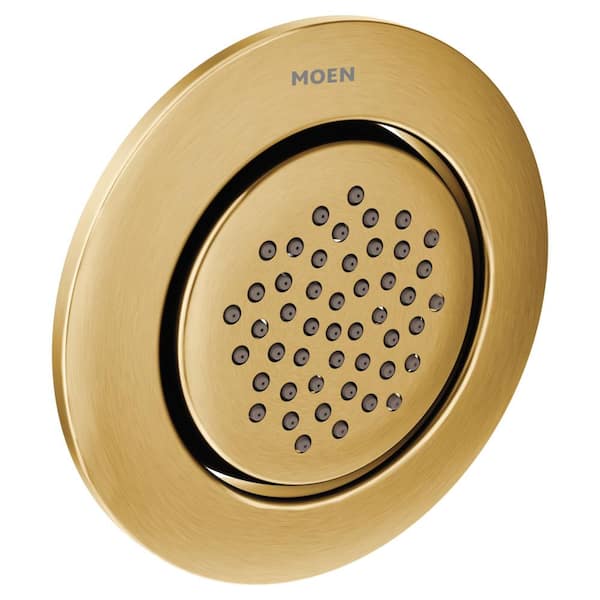 MOEN Round Body Spray in Brushed Gold TS1322BG - The Home Depot
