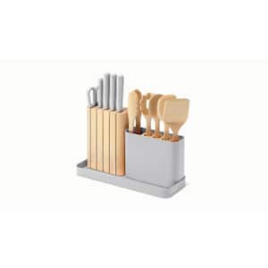 CARAWAY HOME 14-Piece Steel German Knife and Utensil Set in Navy KW ...
