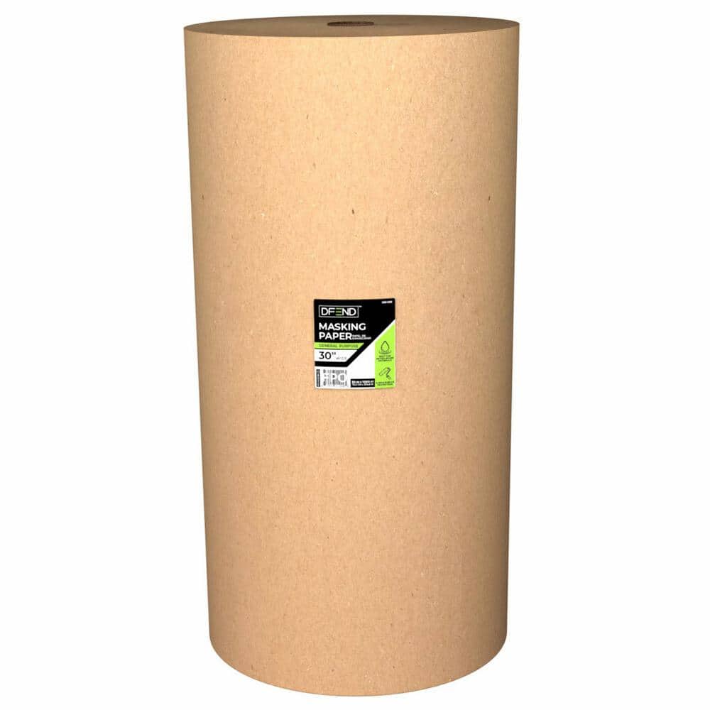 Pratt Retail Specialties 2.5 ft. x 1000 ft. Brown Masking Paper Drop ...