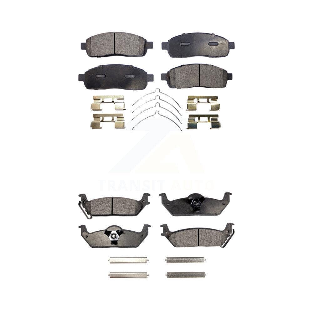 TEC Front Rear Ceramic Brake Pads Kit For Ford F-150 Lincoln Mark LT ...