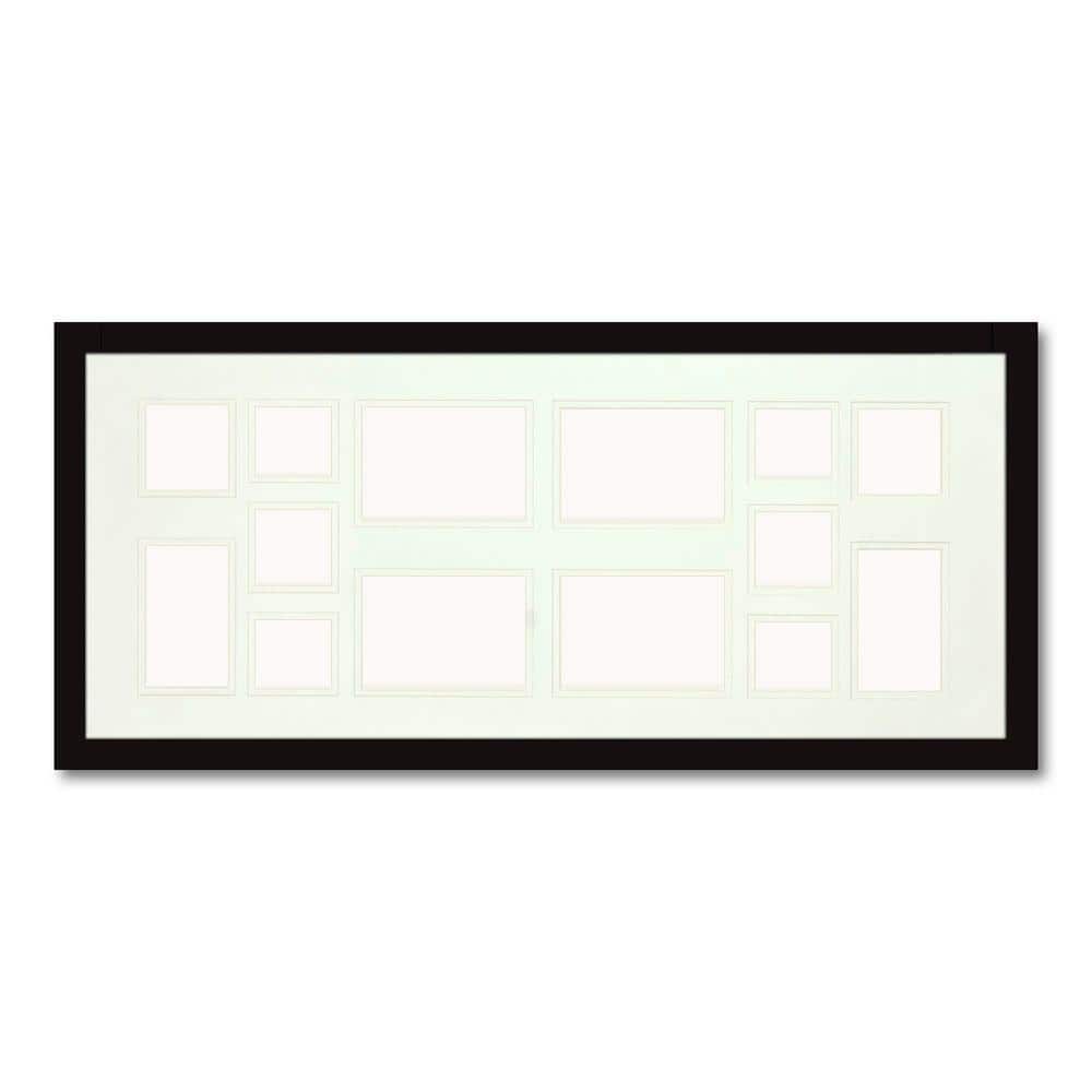 PTM Images 14-Opening Holds Multiple Photos Matted Black Photo Collage ...