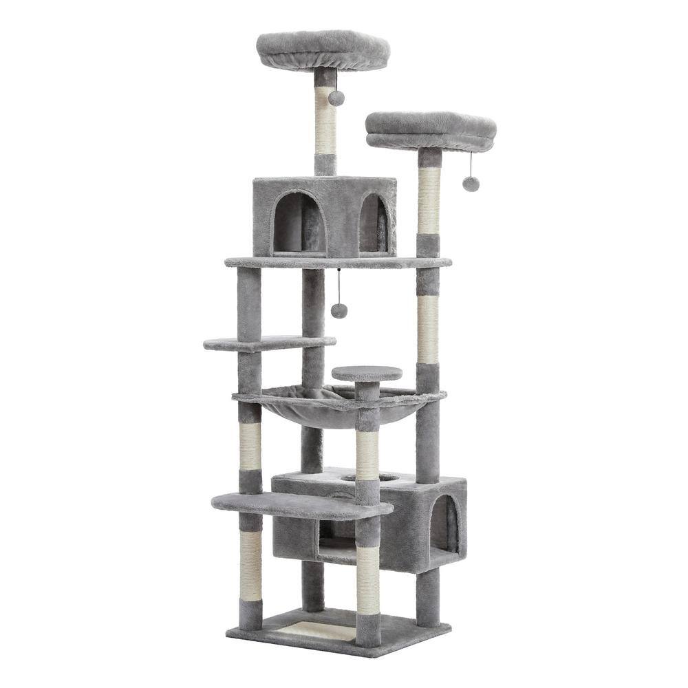 Foobrues Large Cat Tree, 72 in. Cat Tower for Large Cats, Cat Condo ...