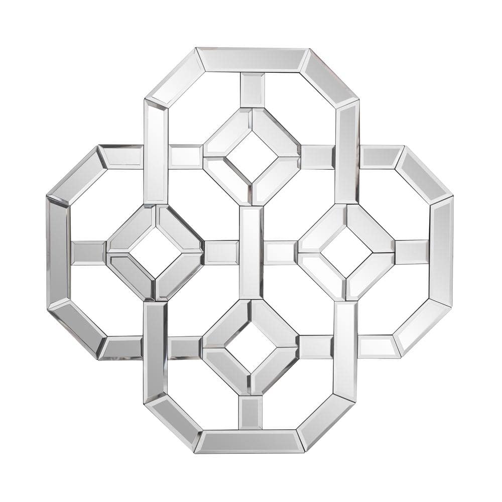 Marley Forrest Small Irregular Mirrored Beveled Glass Modern Mirror (18 ...
