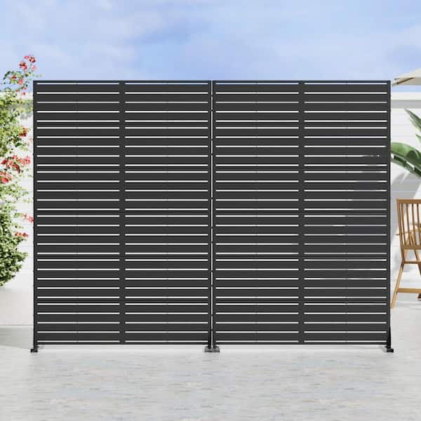 PexFix 16 in. L x 94 in. W x 72 in. H Black Outdoor Rectangular Metal ...