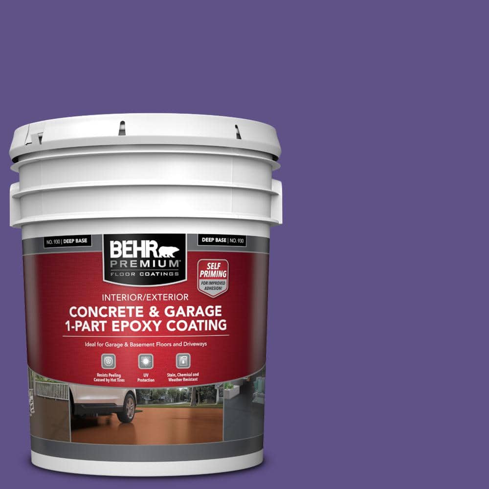 BEHR PREMIUM 5 gal. #P560-7 Kings Court Self-Priming 1-Part Epoxy Satin ...