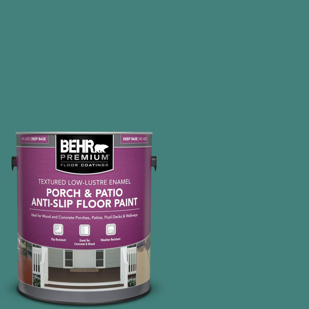 BEHR PREMIUM 1 gal. #M450-6 Bubble Turquoise Textured Low-Lustre Enamel ...