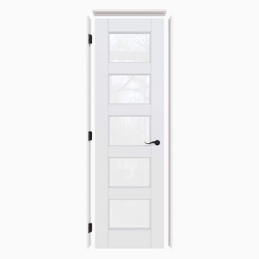 ARK DESIGN Assembly Required 24 in. x 80 in. 5-Lite Clear Glass Right ...