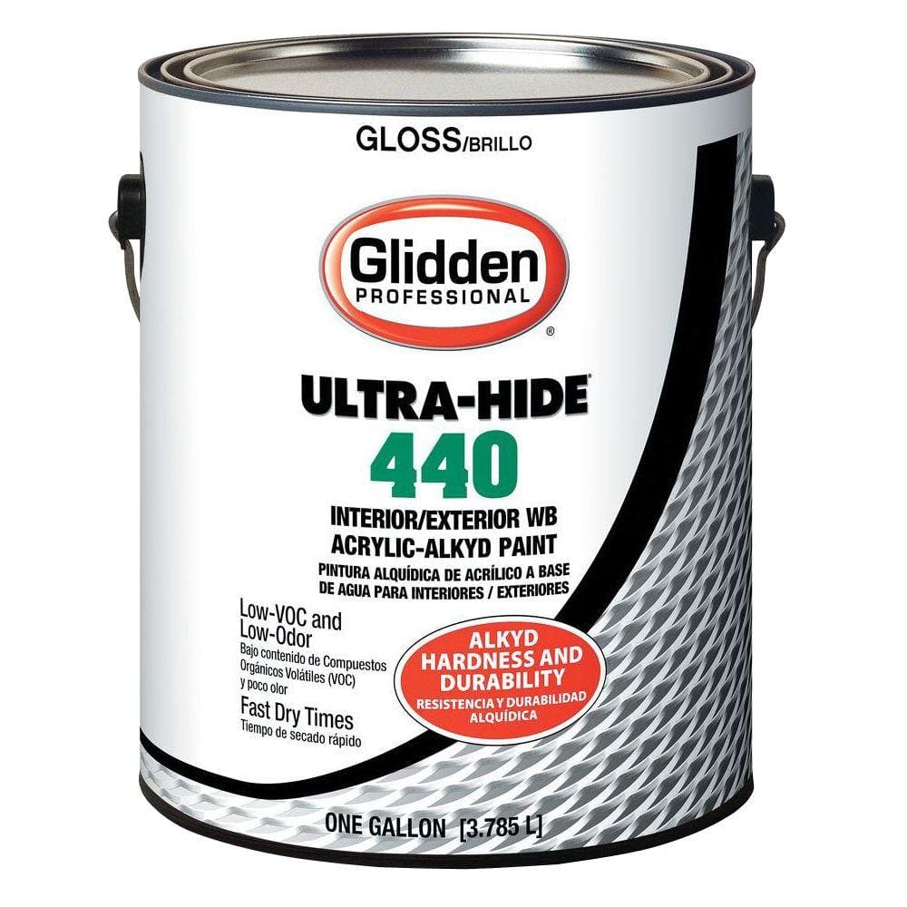 Glidden Professional 1 gal. Ultra-Hide 440 WB Acrylic-Alkyd Gloss ...