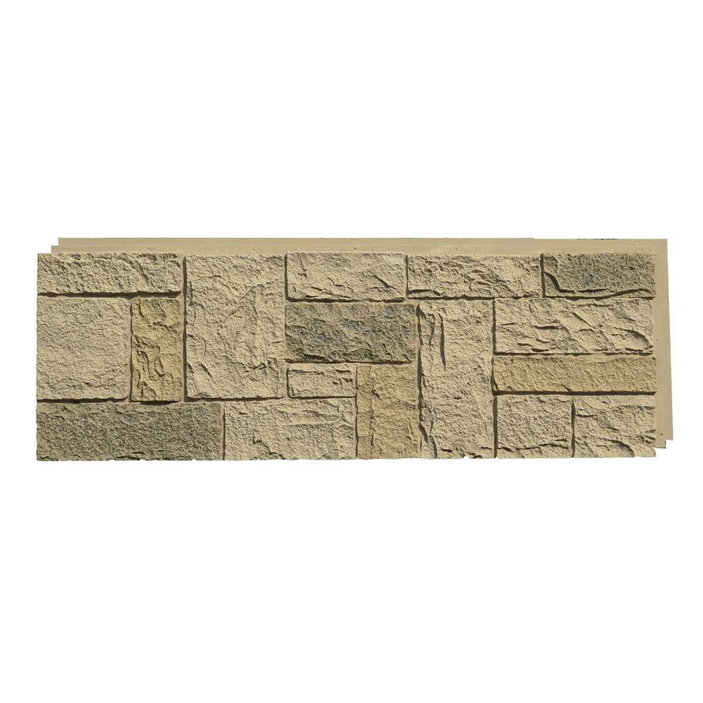 NextStone Castle Rock Berkshire Buff 15 in. x 43 in. Faux Stone Siding ...