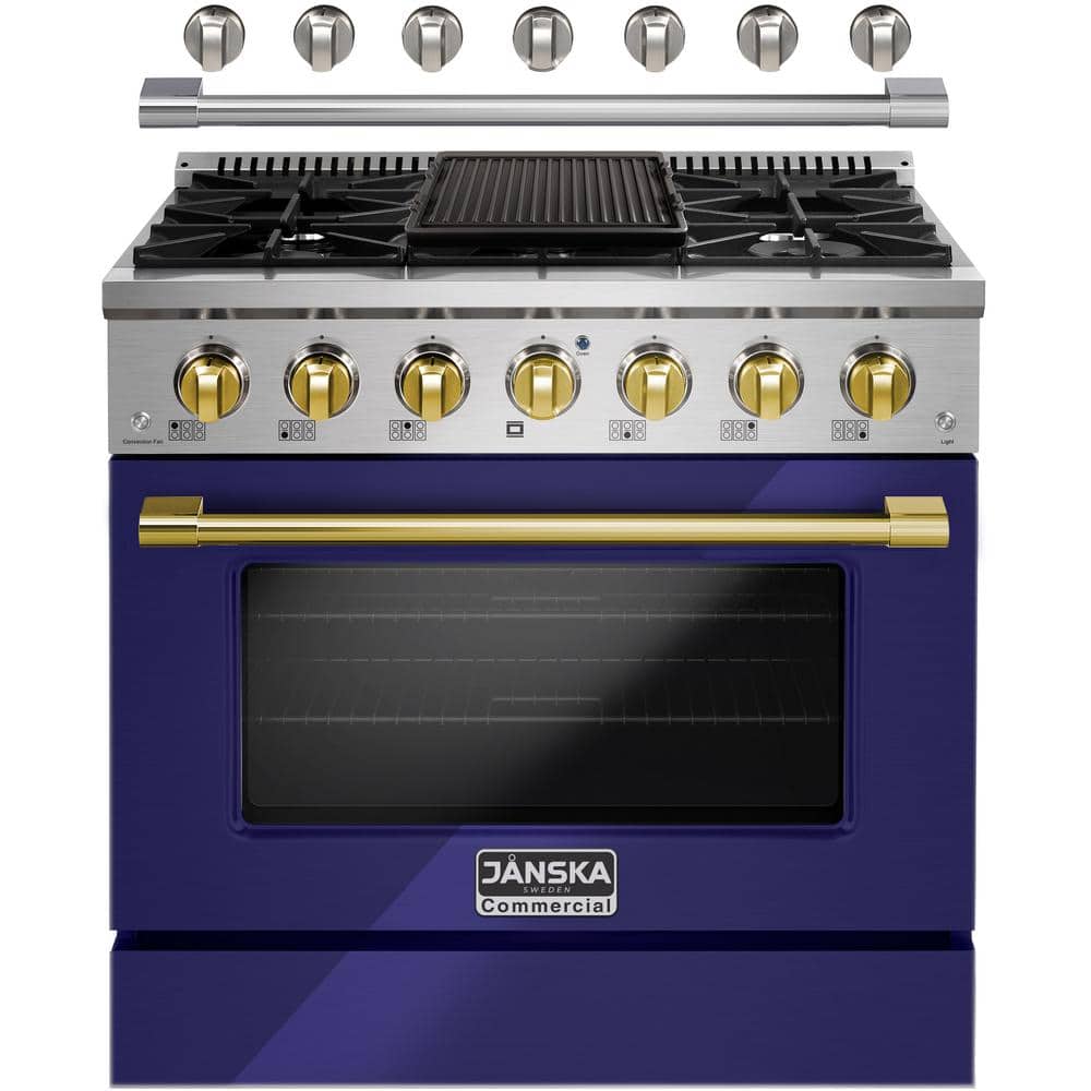 Reviews for JANSKA Professional 36 in. 5.2 cu. ft. Gas Range with ...