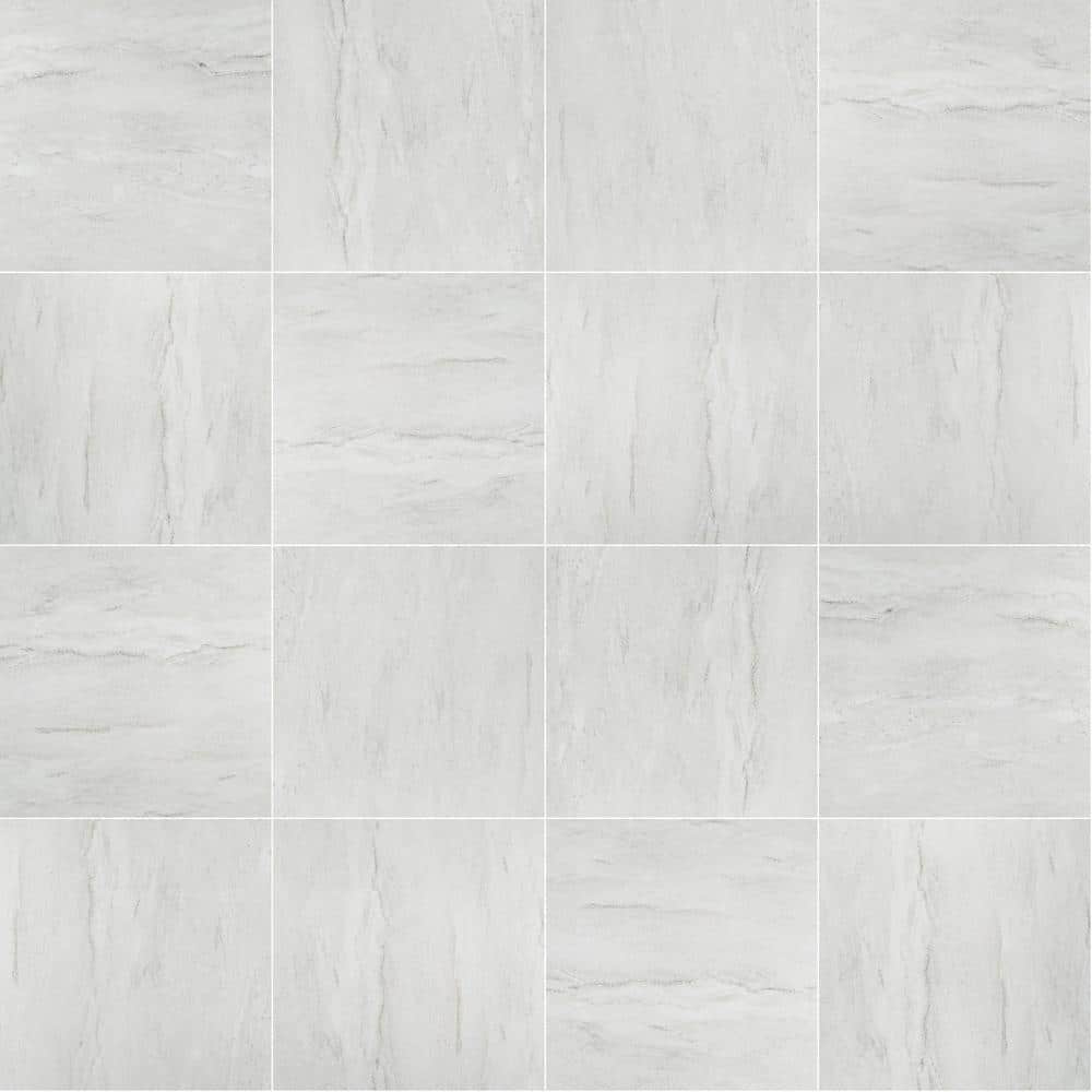 MSI Aria Iron 24 in. x 24 in. Polished Porcelain Floor and Wall Tile ...