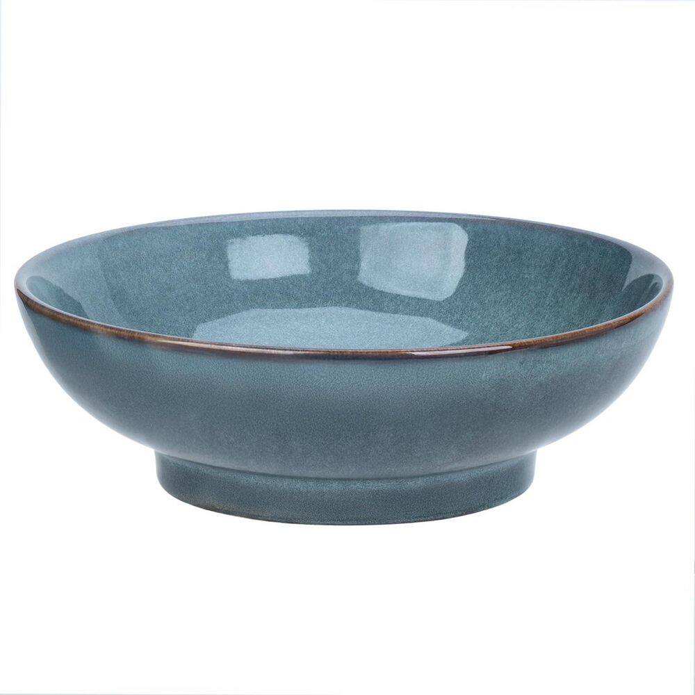 Modern Series Ocean Blue Bowl Ceramic 10 in Centerpiece Bowl Single ...