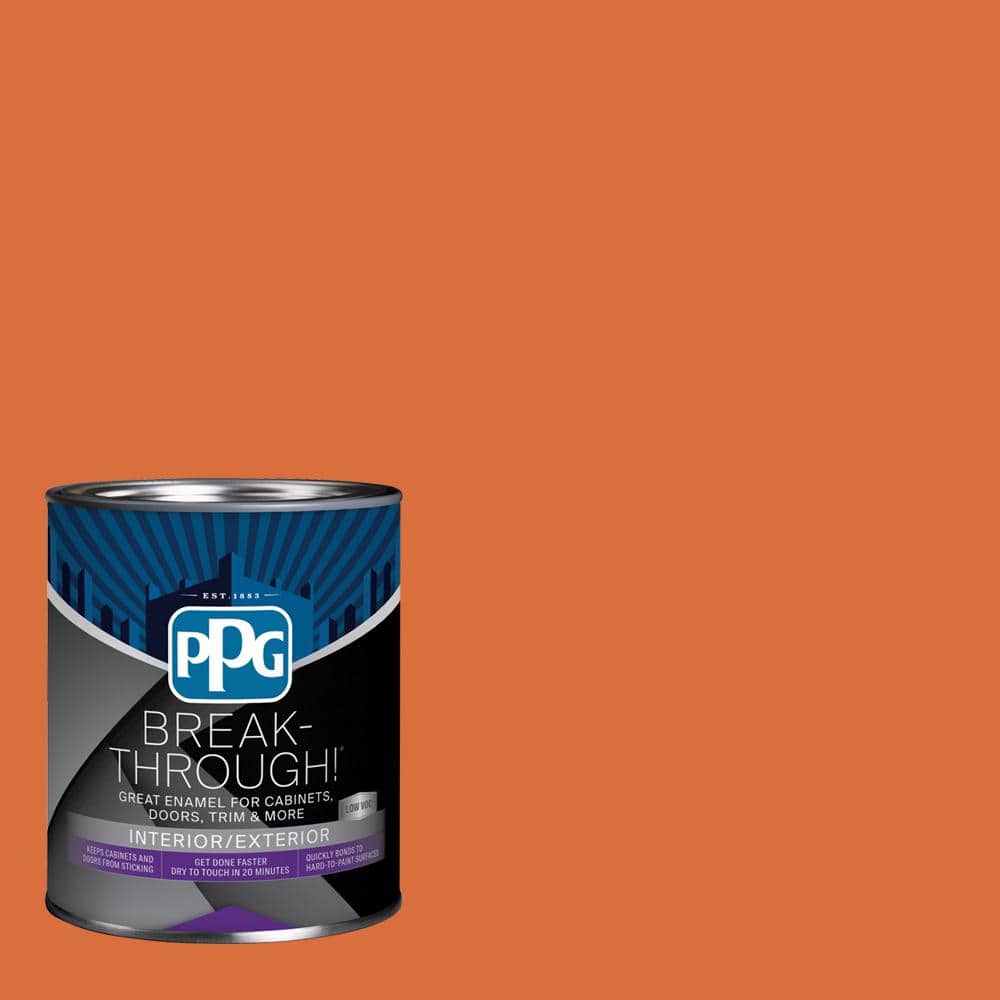 Reviews for Break-Through! 1 qt. PPG1195-7 Field Poppy Semi-Gloss Door ...