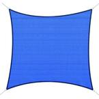 Outsunny 24 ft. x 24 ft. Navy Blue Outdoor Patio Sun Shade Sail Canopy ...
