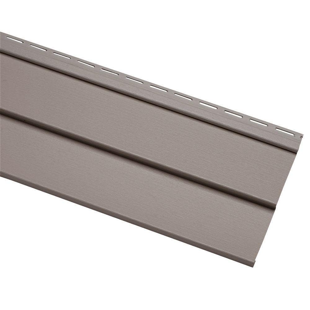 Ply Gem Dimensions Double 4 in. Nantucket Gray Vinyl Siding DI40N8H ...