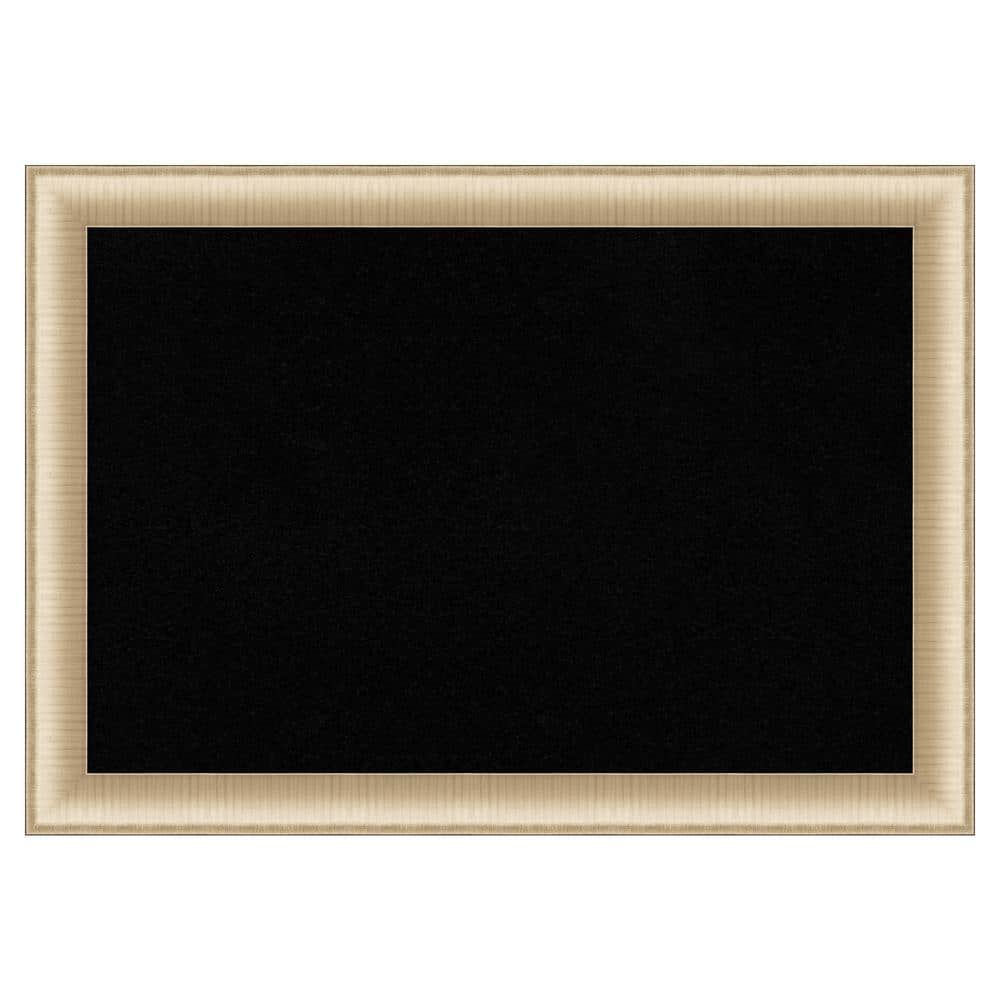 Amanti Art Elegant Brushed Honey Framed Black Corkboard 41 in. x 29 in ...