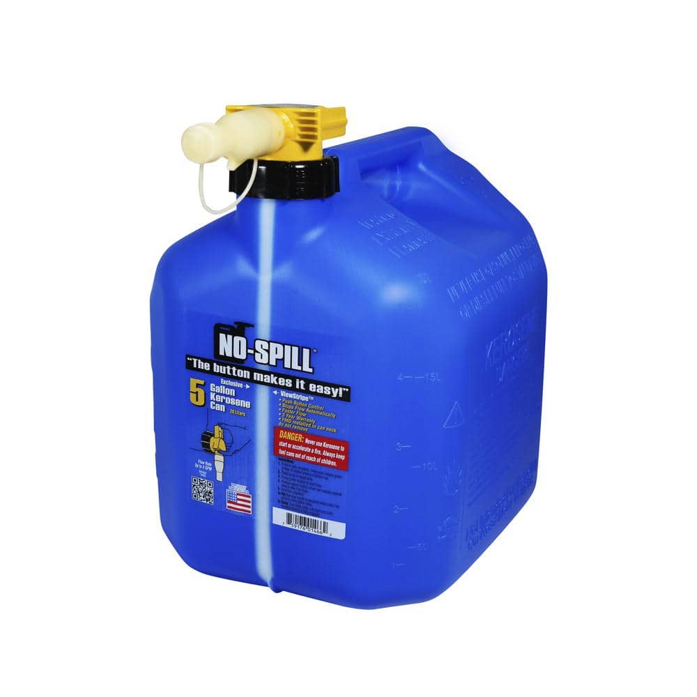 No Spill 5 Gal. Kerosene Can w/View-Stripe 1466 - The Home Depot