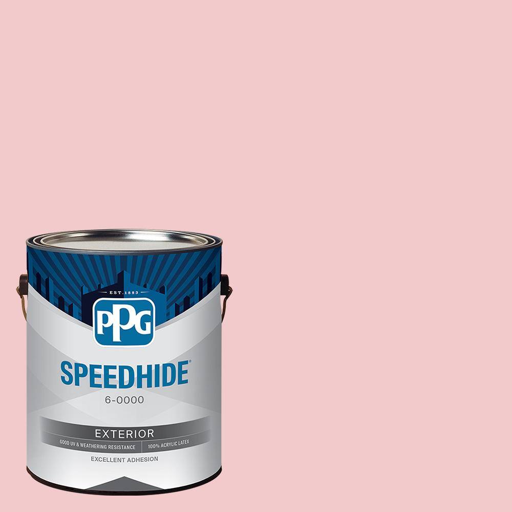 SPEEDHIDE 1 gal. PPG1186-2 Pinky Swear Semi-Gloss Exterior Paint ...