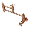 Kingston Brass Restoration Wall Mounted Pot Filler in Antique Copper ...