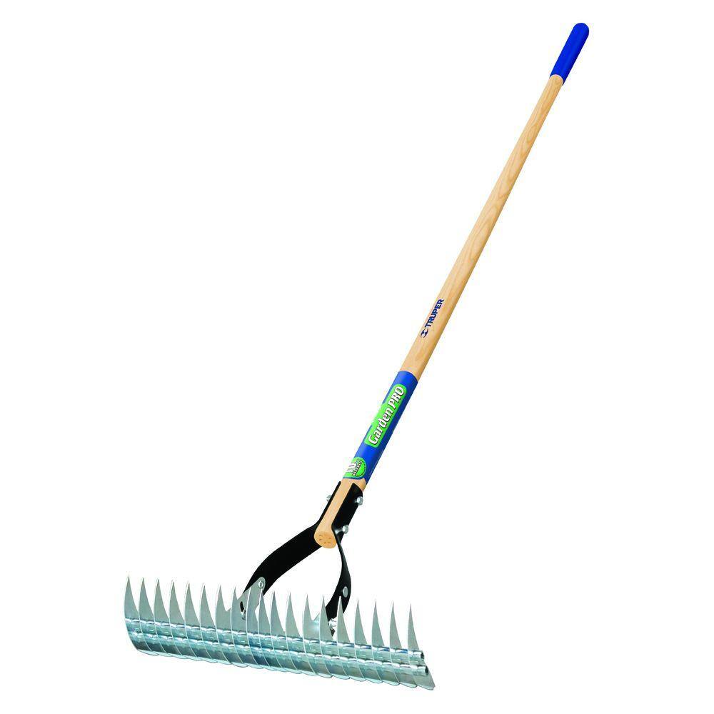 Garden Pro 19-Tine Thatching Rake 33770 - The Home Depot