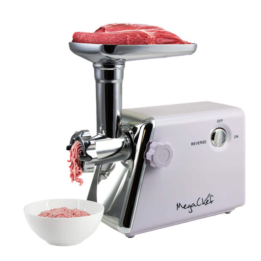MegaChef MG-700 1200W Meat Grinder with Sausage and Kibbe Attachments ...