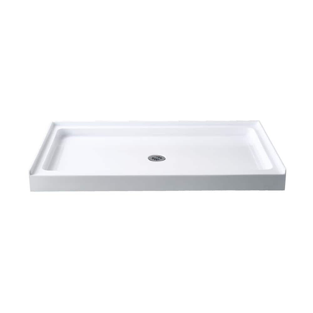 Getpro 60 in. L x 32in. W Alcove Shower Pan Base Single Threshold with ...