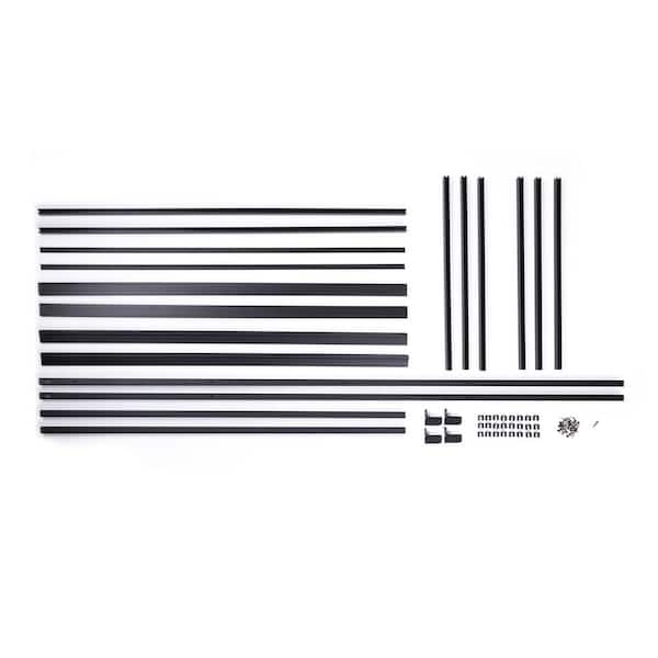 Deckorators Privacy Screen Kit with Wildwood Insert and Gray Boards For ...