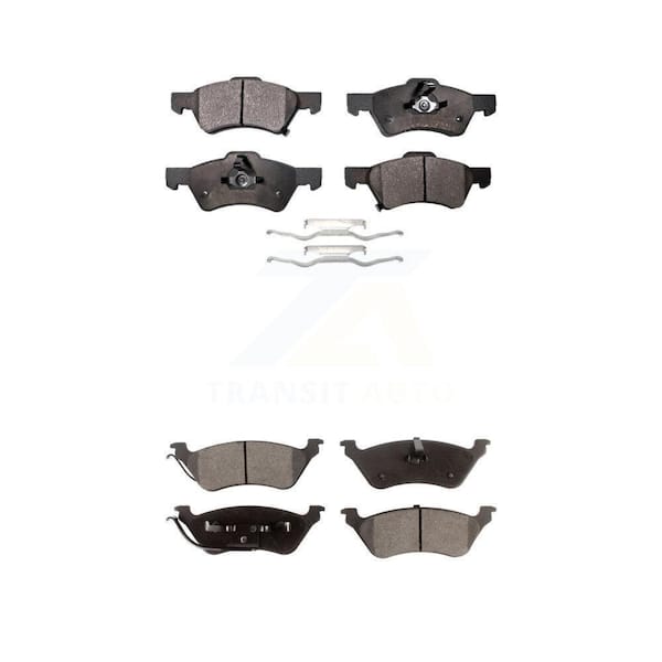 TEC Front Rear Ceramic Brake Pads Kit For Dodge Grand Caravan Chrysler ...