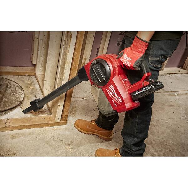 Milwaukee M18 FUEL 18 Volt Lithium Ion Brushless .25 Gal. Cordless Jobsite Wet Dry Vacuum with 5.0 Ah Battery and Charger 0940 20 48 59 1850 The Home Depot